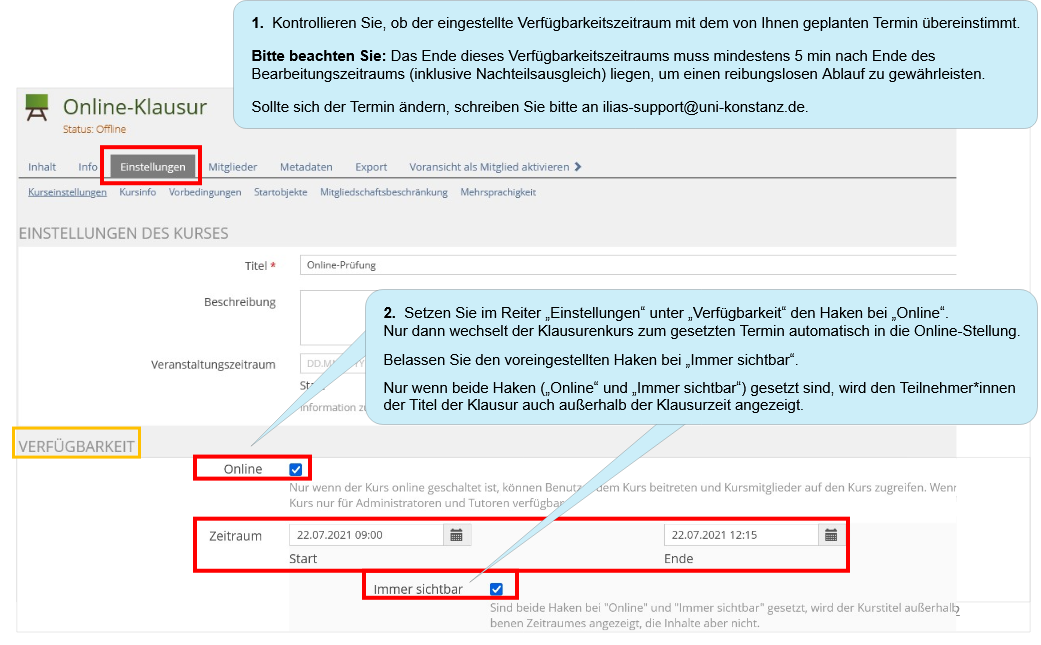 Anleitung: Konfiguration von On-Campus-Klausuren in ILIAS – E-Learning Wiki